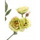 Rose ramifiée artificielle jaune 75 cm - Roses artificielles - Artiplantes